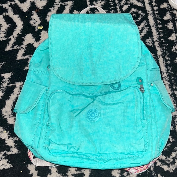 Kipling | Bags | Kipling Aqua Blue City Pack W Tribal Straps | Poshmark